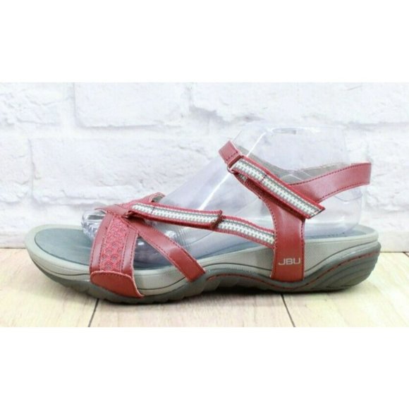 Jambu | Shoes | Jbu By Jambu Trapper Red Mesh Hook Loop Nonslip Sports ...